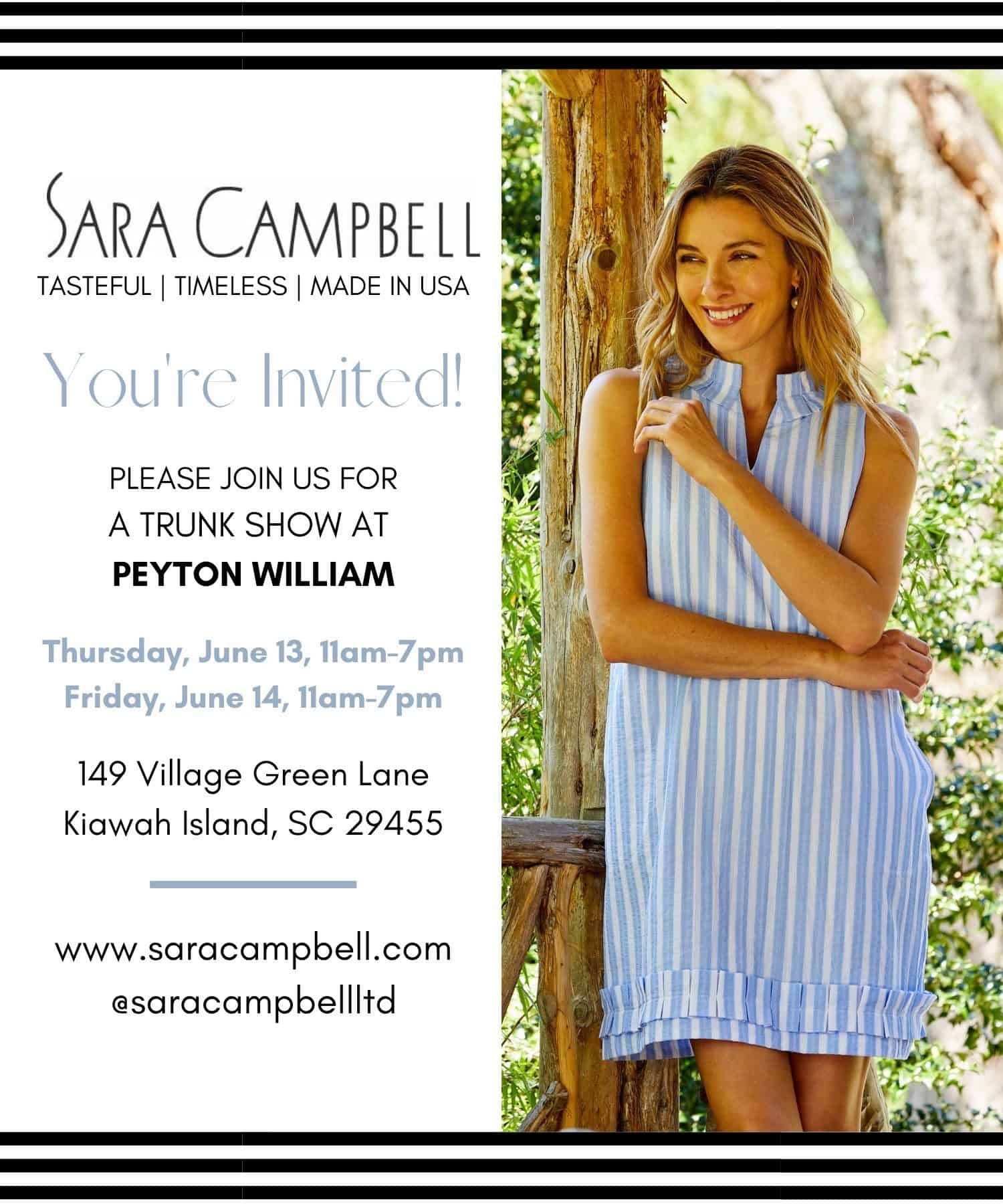 Peyton William Summer Trunk Show - Freshfields Village : Freshfields ...