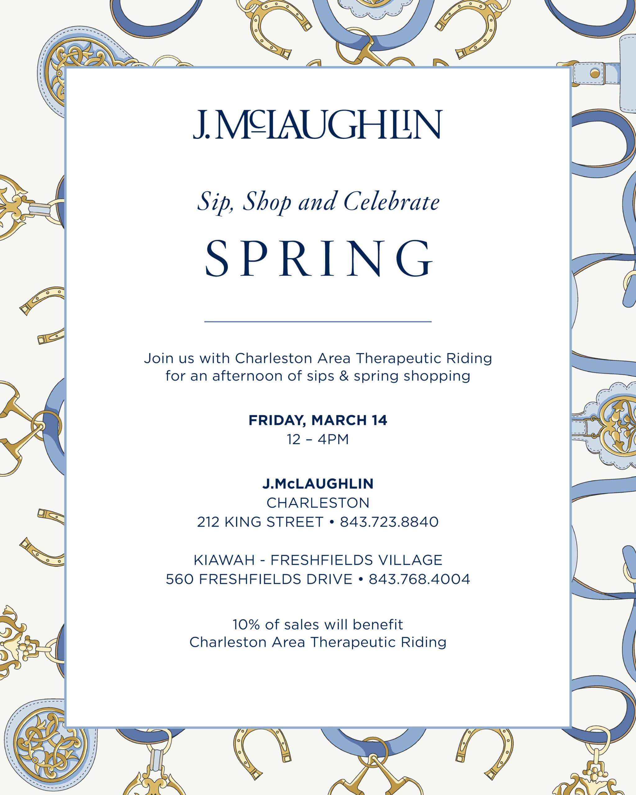 J.McLaughlin Sip, Shop, and Celebrate Spring - Freshfields Village ...